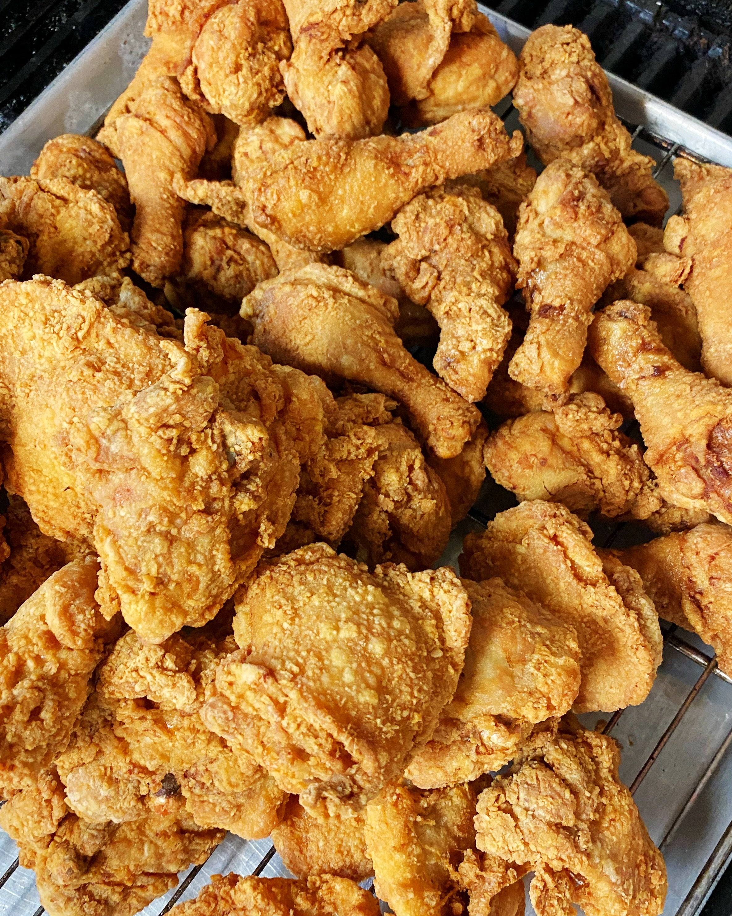 Ben's Fried Chicken w/ Pickles, Smoked Fresno Hot Sauce, & Fermented ...